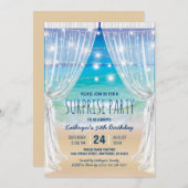 Beach Destination Surprise Birthday Party Invitation | Zazzle