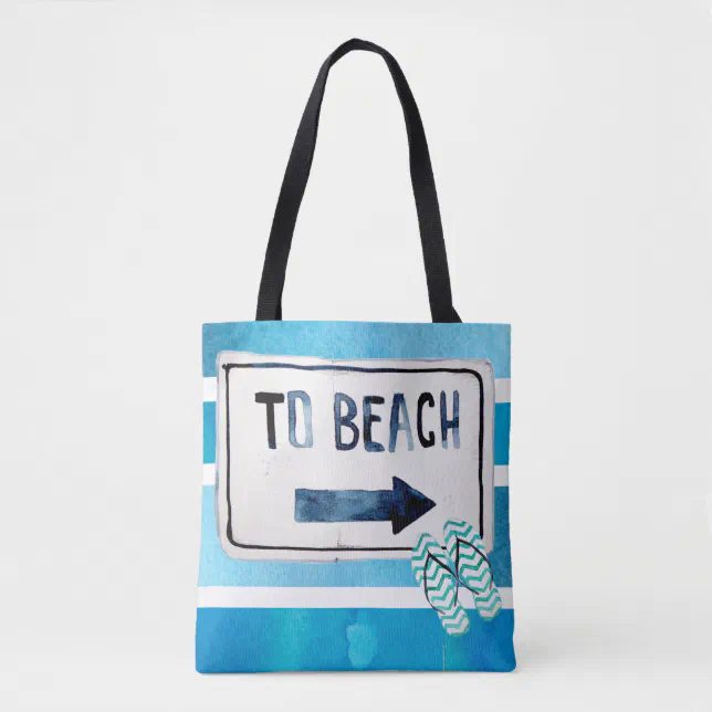 Beach Family Reunion watercolor surfboard Tote Bag | Zazzle