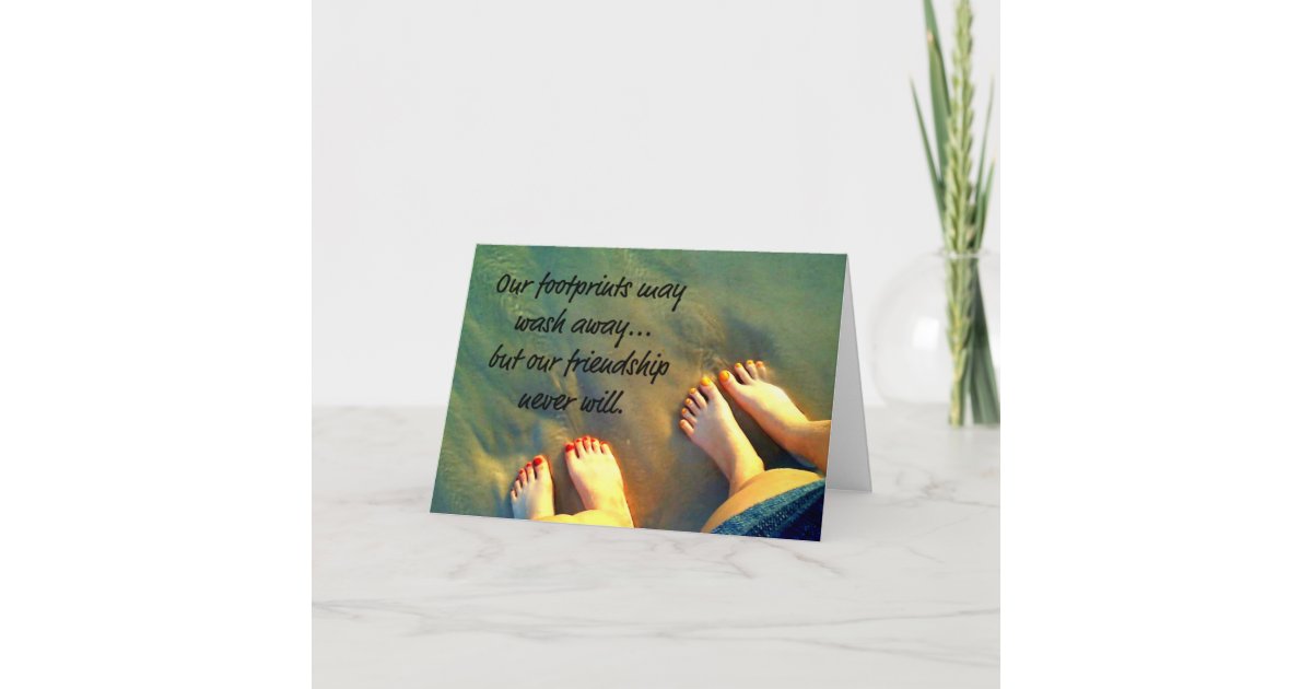 Beach Forever Friends Poem Card | Zazzle