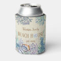 Beach House Coastal Ocean Family Can Cooler | Zazzle