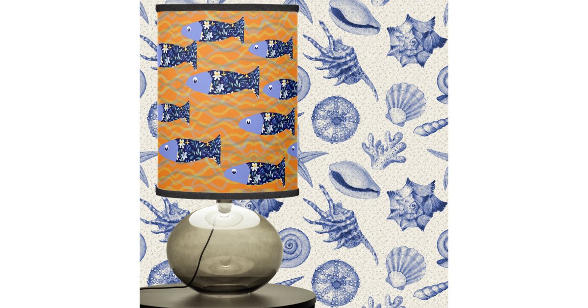 Beach House Fish Seascape Seaside fisherman Lamp Shade | Zazzle