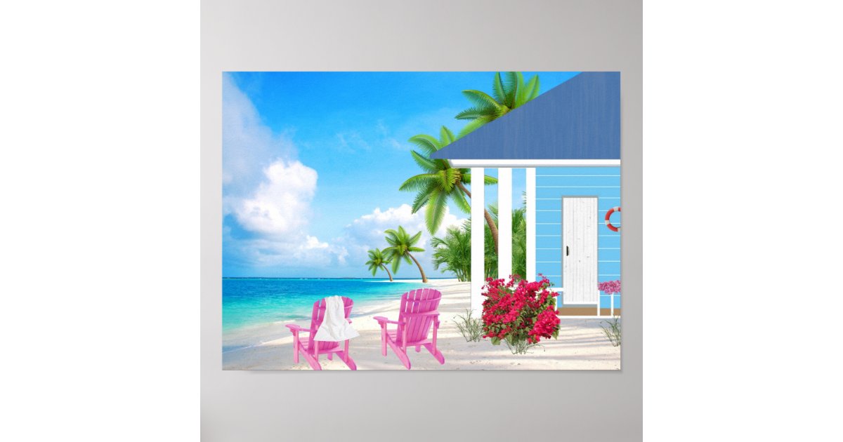 Beach House Poster | Zazzle
