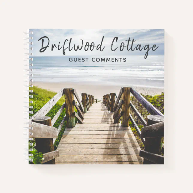 Beach House Vacation Comments Guest Book | Zazzle