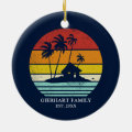 Beach House Vacation Family Reunion Nautical Ceramic Ornament | Zazzle