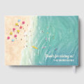 Beach House Vacation Rental Ocean Sea Home Custom Guest Book | Zazzle