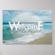 beach house welcome poster wall art | Zazzle