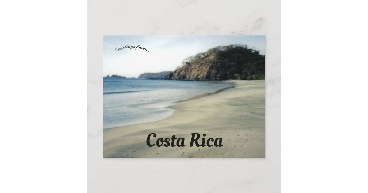 Beach in Costa Rica Postcard | Zazzle