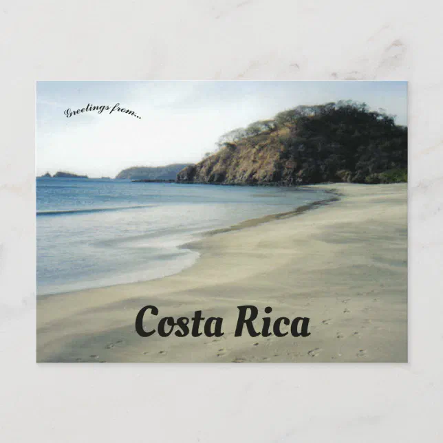 Beach in Costa Rica Postcard | Zazzle