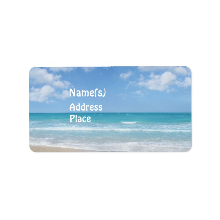 Beach Label | Zazzle