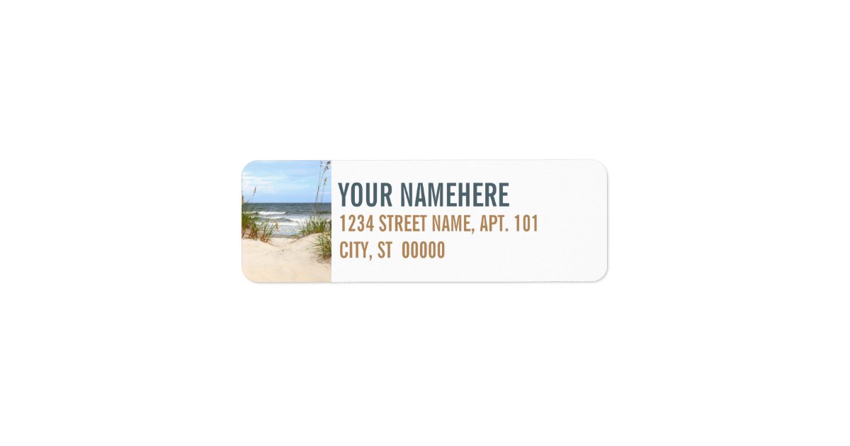 Beach Label | Zazzle