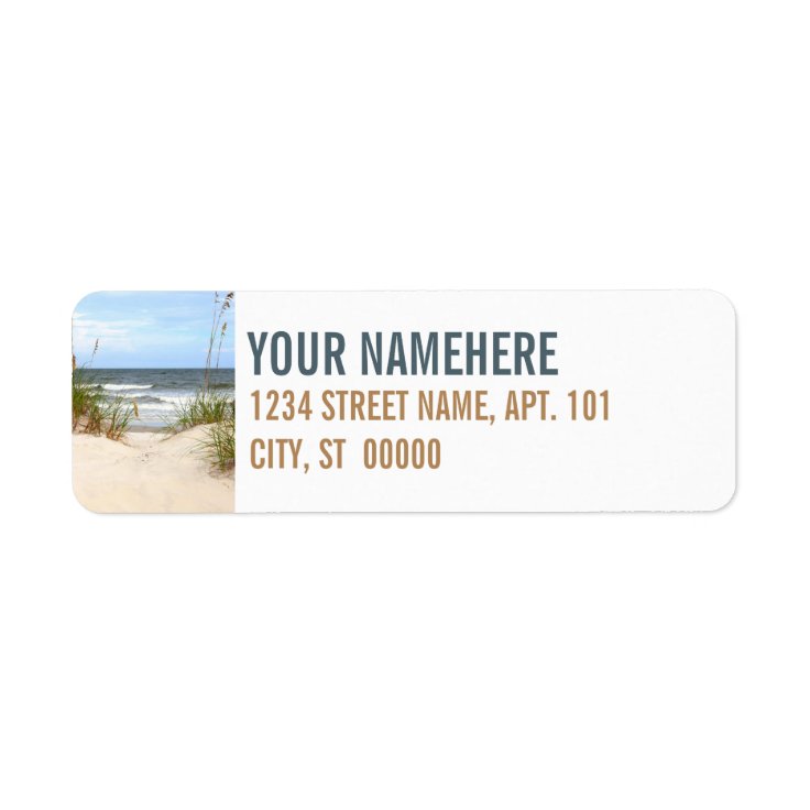 Beach Label | Zazzle