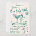 Beach Last Toast Funky Bachelorette Weekend Invitation | Zazzle