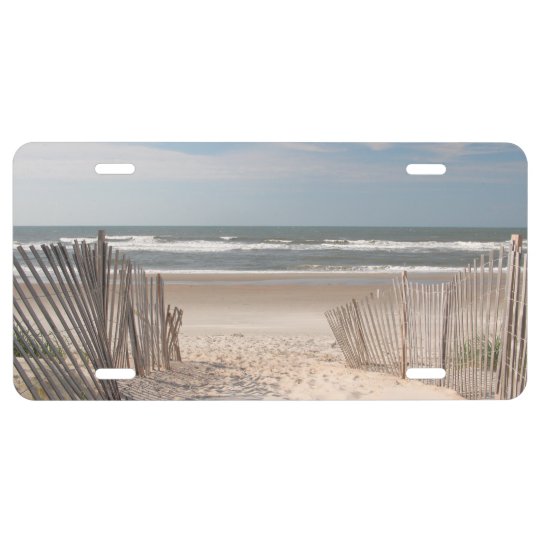 Beach License Plate | Zazzle.com