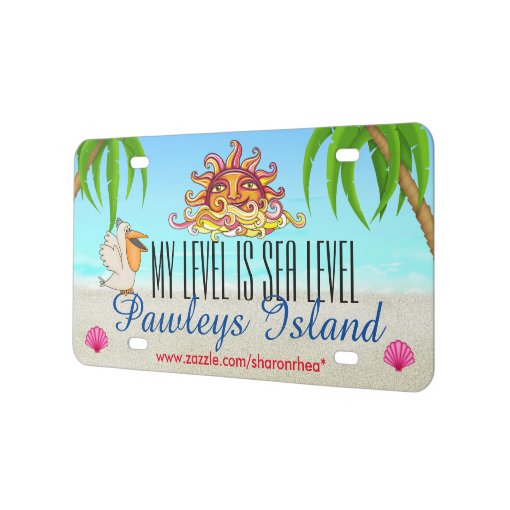 Beach License Tag - SRF License Plate | Zazzle