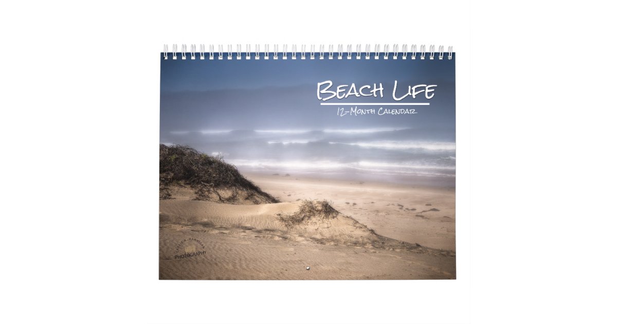 Beach Life Calander Calendar | Zazzle