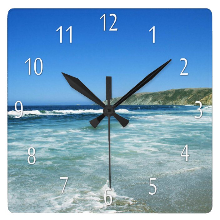 Beach Life Sea Views Ocean Wall Clock | Zazzle.com