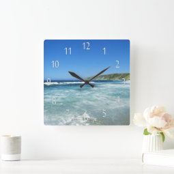 Beach Life Sea Views Ocean Wall Clock | Zazzle