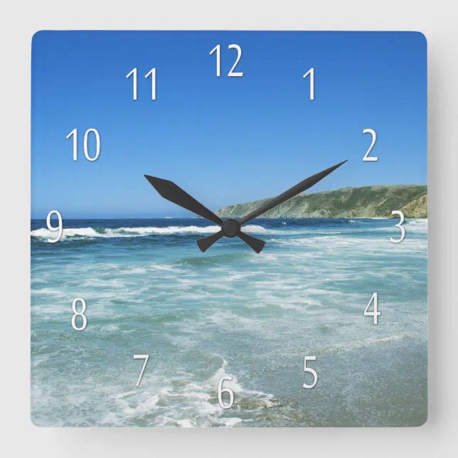 Beach Life Sea Views Ocean Wall Clock | Zazzle