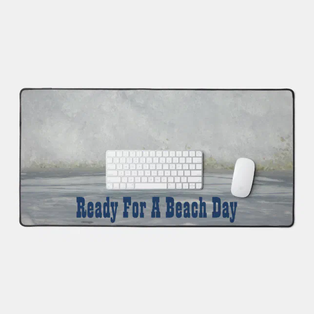 Beach Lover Ocean Wave Photo Coastal Water Desk Mat | Zazzle