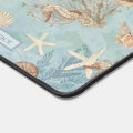 Beach Nautical Sea Turtle Seahorse Starfish Aqua Desk Mat | Zazzle