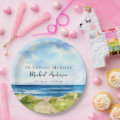 Beach Ocean Memorial Funeral Wake Paper Plates | Zazzle