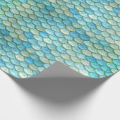 Beach Ocean Mermaid Fish Scales Wrapping Paper | Zazzle