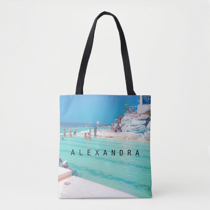 Beach Ocean Pool Summer Blue Aqua Tote Bag | Zazzle.com