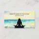 Beach Ocean Sunrise Sea Mindfulness Meditation Business Card | Zazzle