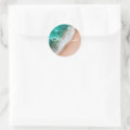 Beach ocean water on seashore sand tropical summer classic round ...