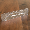 Beach Ocean Waves Water Monograms Custom Name Gift Desk Name Plate | Zazzle