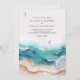 Beach Ocean Waves Wedding Invitation | Zazzle