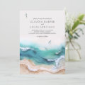 Beach Ocean Waves Wedding Invitation | Zazzle
