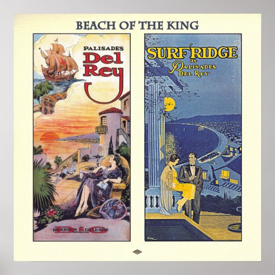 Beach of The King - Playa del Rey Poster | Zazzle.com