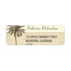 beach palm tree address labels | Zazzle