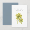 Beach Palm Trees Watercolor Wedding Table Sign | Zazzle