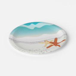 Beach Party Paper Plates | Zazzle