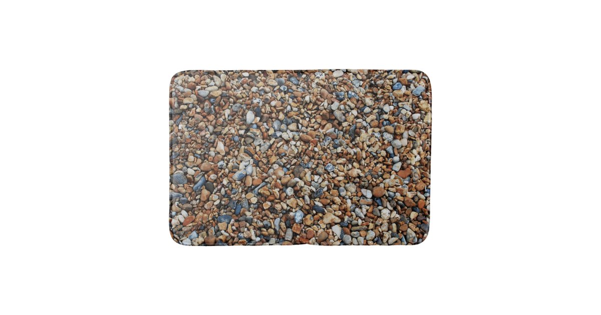 Beach Pebbles Bath Mat | Zazzle