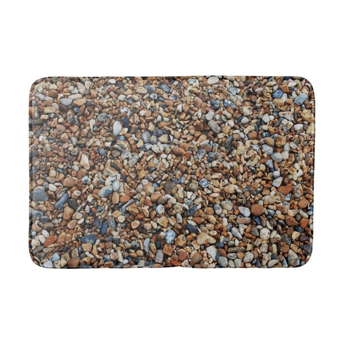 Beach Pebbles Bath Mat | Zazzle.com
