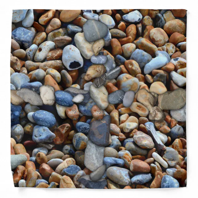 Beach Pebbles Pattern Bandana | Zazzle