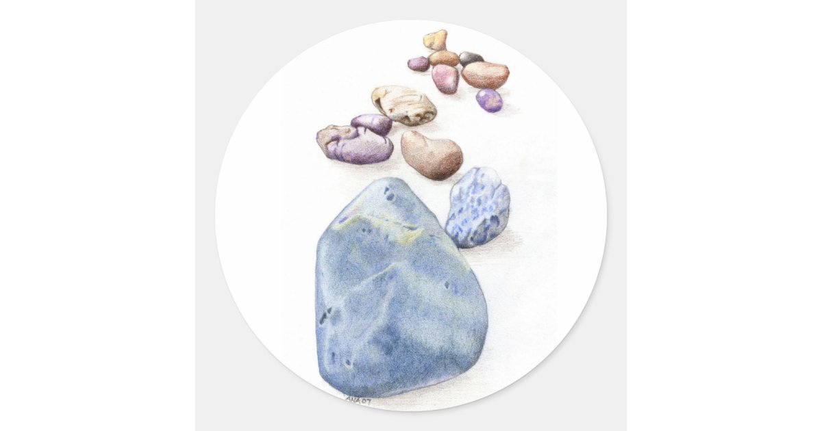 Beach Pebbles Sticker | Zazzle