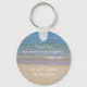 Beach Personalized Key Ring Wedding Favor | Zazzle