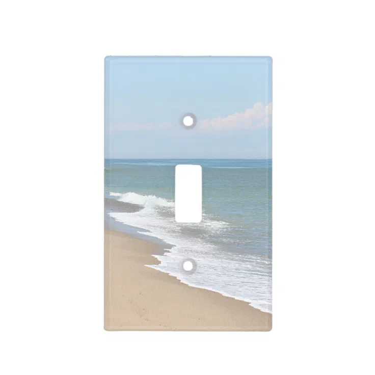 Beach photo light switch cover | Zazzle