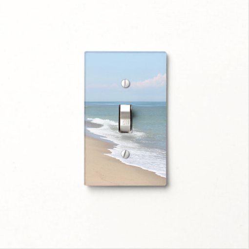 Beach photo light switch cover | Zazzle