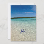 Beach Photo Ocean Clear Water Wedding Invitations | Zazzle