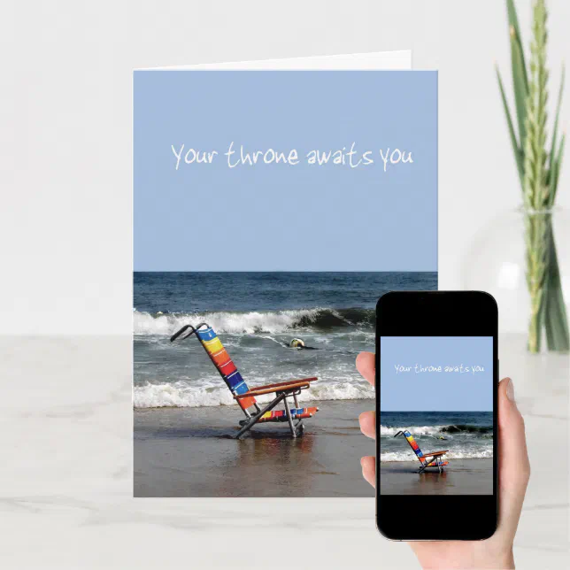 Beach Retirement Card | Zazzle