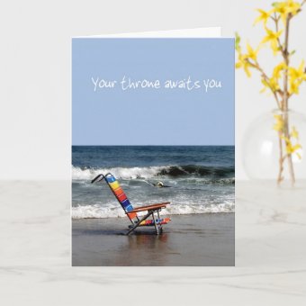 Beach Retirement Card | Zazzle