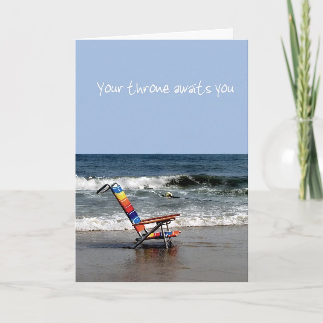 Beach Retirement Card | Zazzle