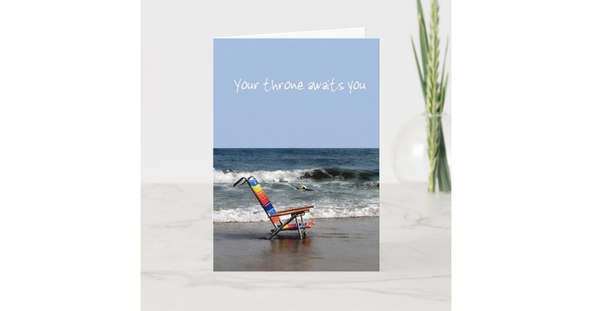Beach Retirement Card | Zazzle