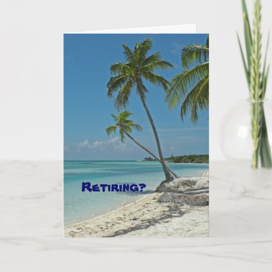 Beach Retirement Congratulations Card | Zazzle.com