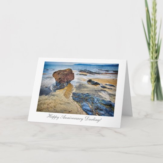 Beach Rock - Happy Anniversary Card | Zazzle.com